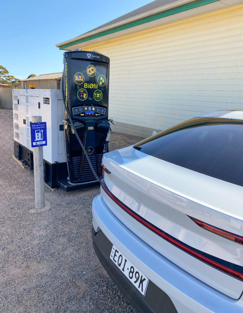 EV charging station in the Nullarbor powered by chip fat - Fleet Auto News